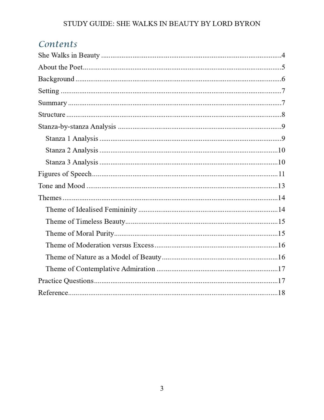 Figures of Speech in "She Walks in Beauty" by Lord Byron | Literature PADI